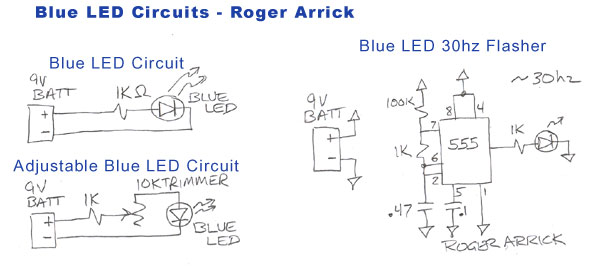 RogerArrick.com Roger Arrick Blue LED Hat